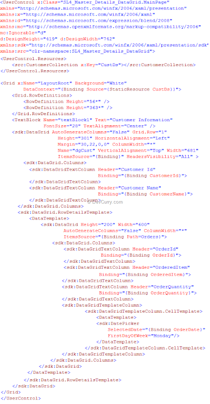 Silverlight 4: Nested DataGrid for Master-Details Scenarios Silverlight 4: Nested DataGrid for Master-Details Scenarios